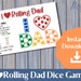 I HEART Rolling Dad Kids Dice Game Printable Father's Day Kids Activity ...
