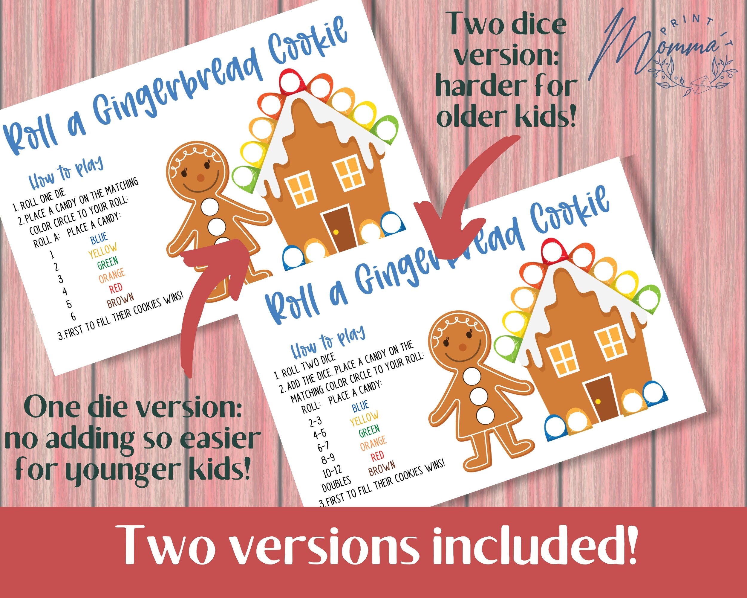 Roll a Gingerbread Cookie Game Printable | Christmas Gingerbread Man ...
