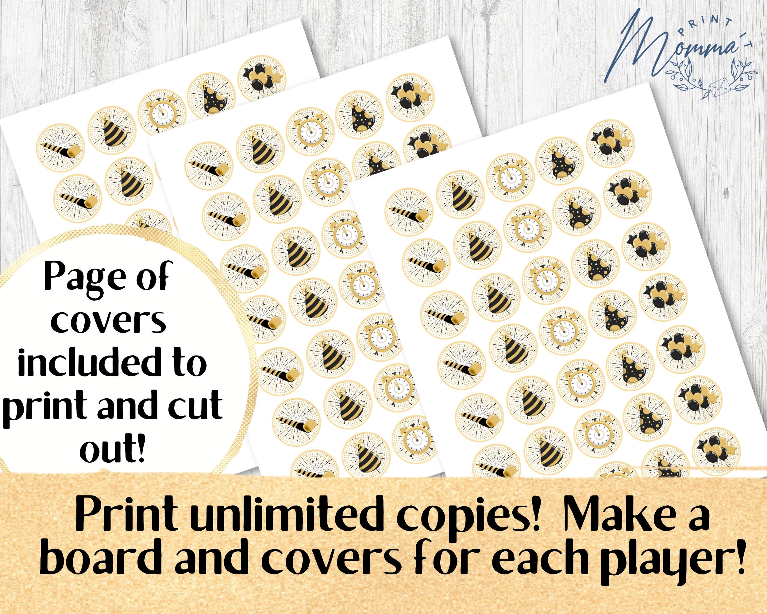 Roll Into the New Year Kids Game Printable | New Year's Eve Count Down ...