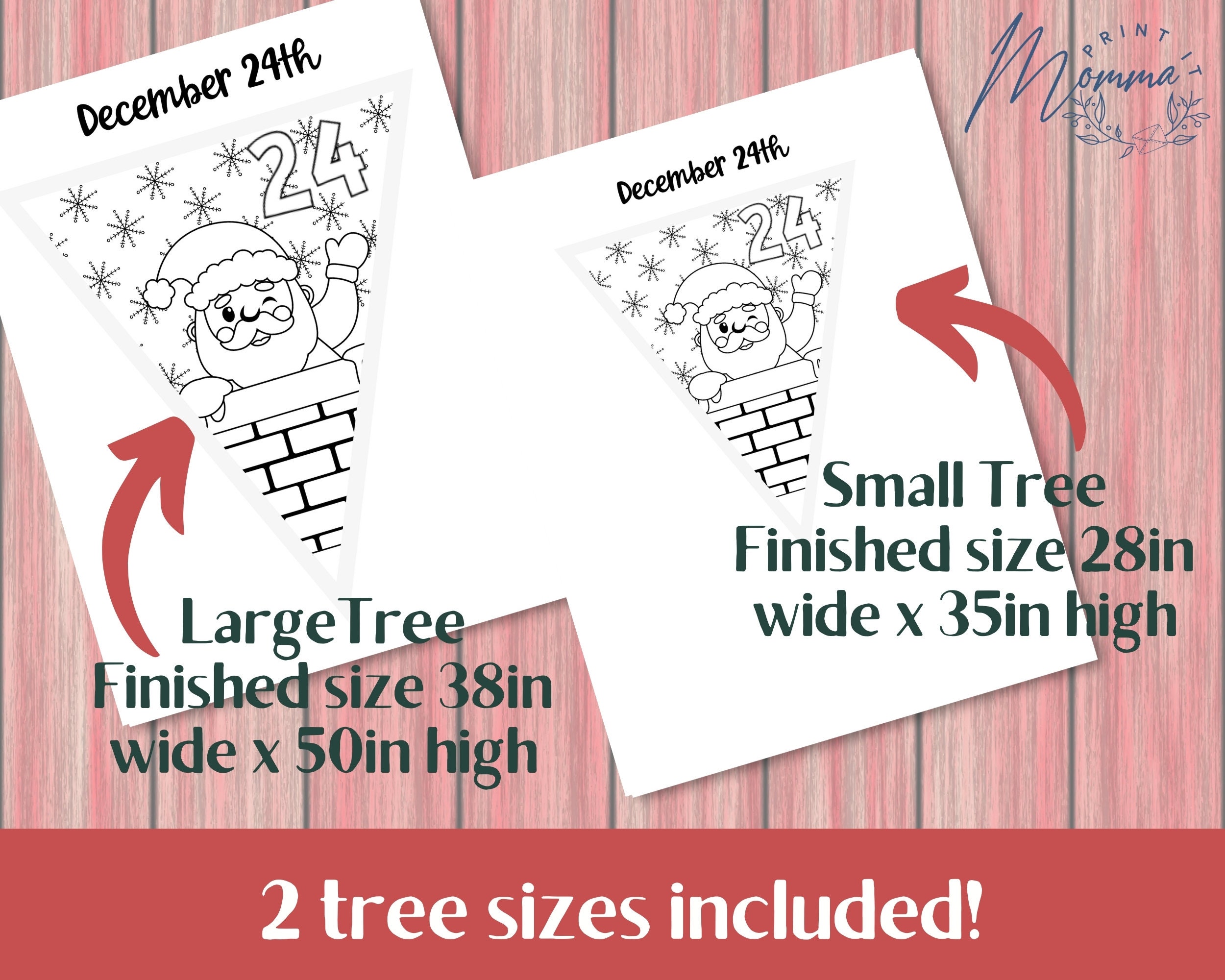 Advent Calendar Coloring Activity Printable | Christmas Advent Calendar ...