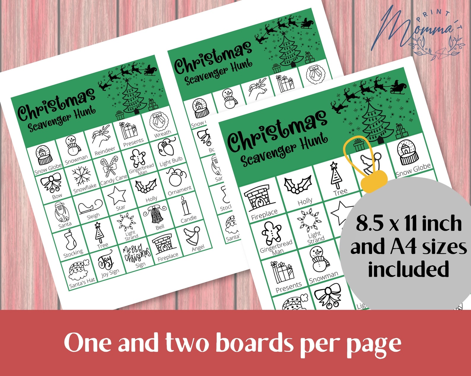 Christmas Outdoor Scavenger Hunt Printable | Christmas Bingo Digital ...