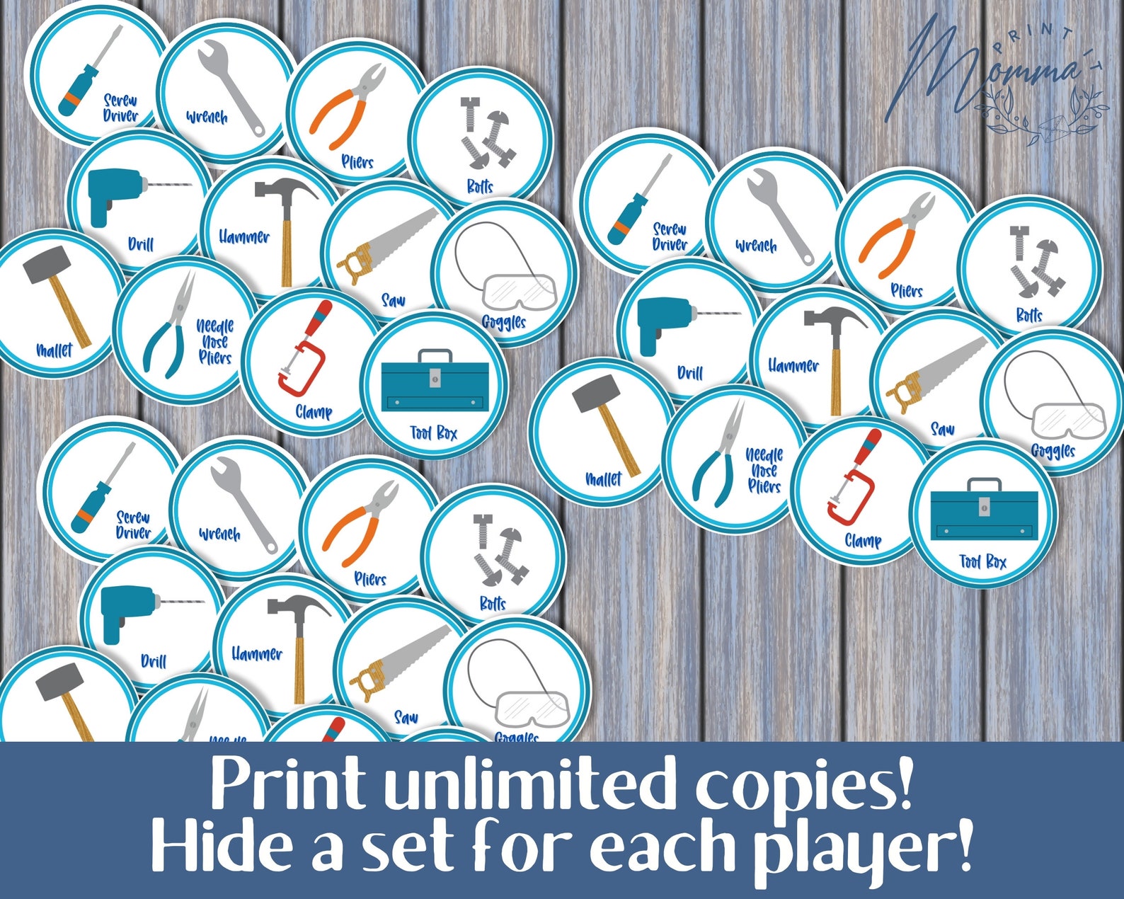 Scavenger Hunt for Dad's Missing Tools Printable | Father's Day Family ...