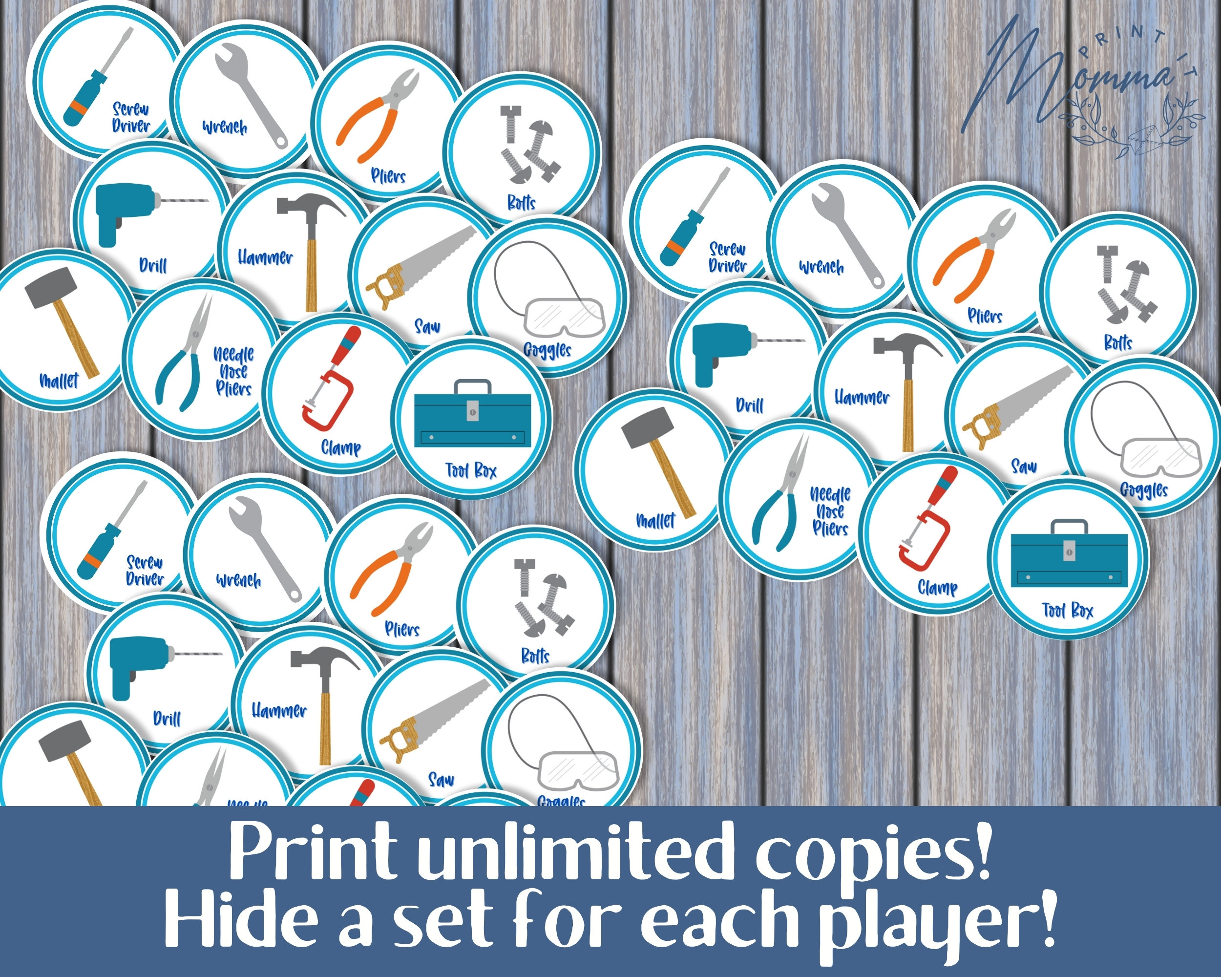 Scavenger Hunt for Dad's Missing Tools Printable | Father's Day Family ...
