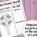 Lent Journal Kids Activity Page Printable 40 Days of Lent and Random ...