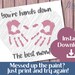 Mother's Day Gift From Kids Printable Handprint Art Mom Gift Digital ...