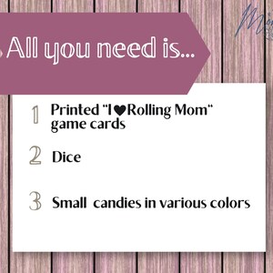 I HEART Rolling Mom Kids Dice Game Printable | Mother's Day Kids ...