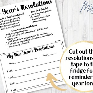 New Year's Kids Activity Pages Printable | My Year in Review Kids ...