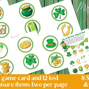 St. Patrick's Day Kids Scavenger Hunt Printable | St. Patty's Day Luck ...