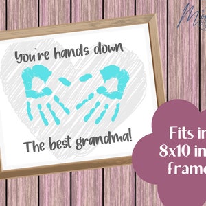 Mother's Day Gift for Grandma From Kids Printable | Handprint Art Gift ...