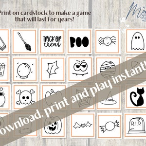 Halloween Memory Matching Game Printable | Halloween Kids Concentration ...