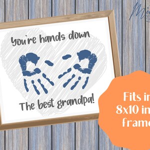 Father's Day Gift for Grandpa Printable | Best Grandpa Hands Down ...