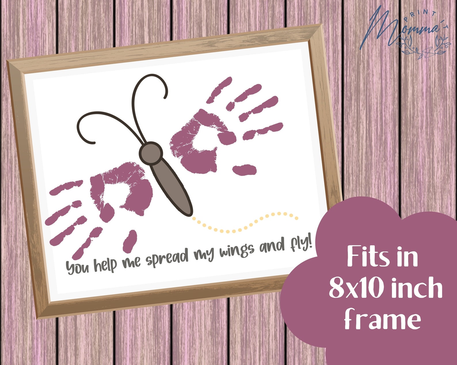 Mother's Day Butterfly Gift From Kids Printable Handprint Keepsake Mom ...