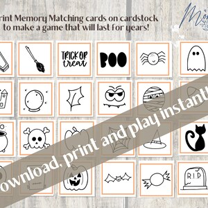 Halloween Kids Activity Pages, Bingo, Scavenger Hunt and Memory Game ...