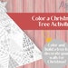 Christmas Tree Coloring Activity Printable Kids DIY Christmas Wall ...