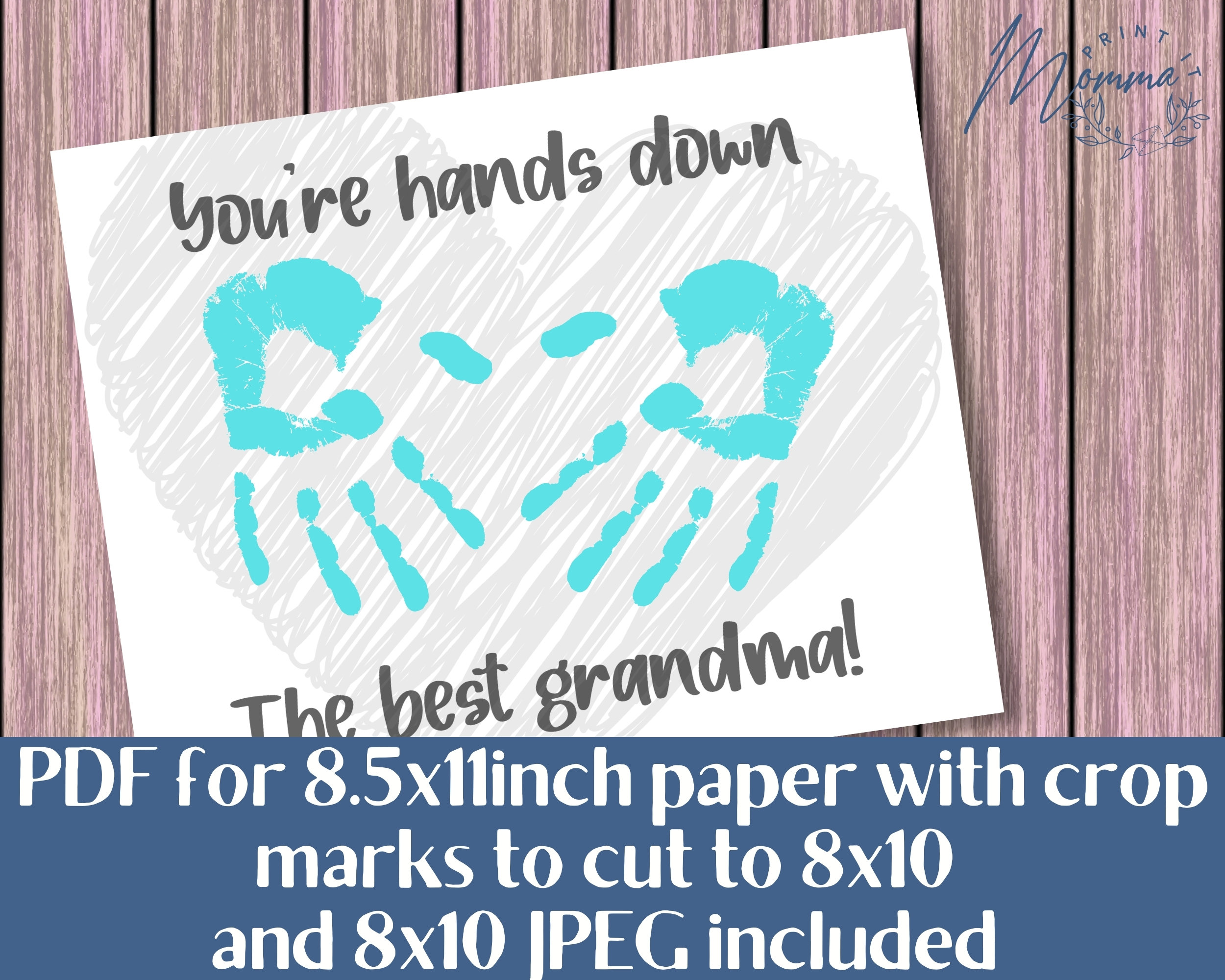 Mother's Day Gift for Grandma From Kids Printable - Etsy