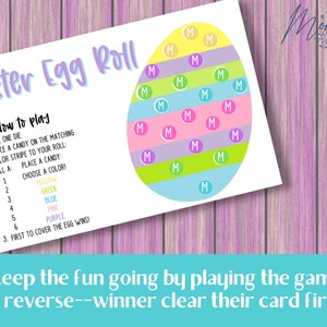 Easter Egg Roll Kids Dice Game Printable | Easter Kids Activity Digital ...