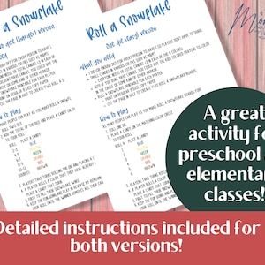 Roll a Snowflake Game Printable | Christmas Snowflake Game Digital ...