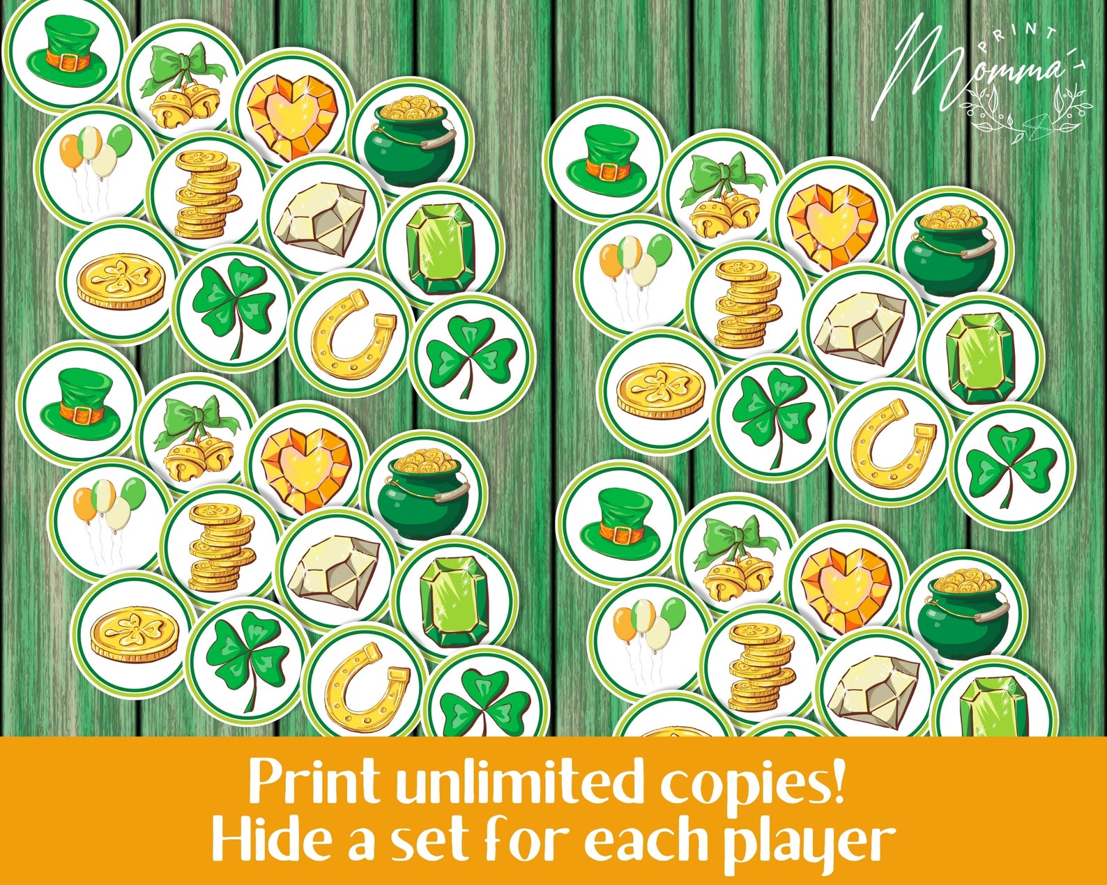 St. Patrick's Day Kids Scavenger Hunt Printable St. Patty's Day Luck of ...