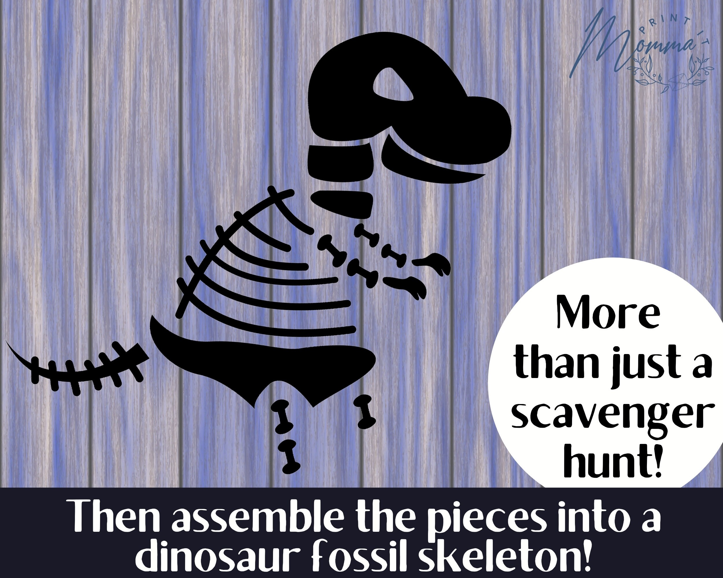 Scavenger Hunt for Dinosaur Fossils Printable Dino Dig Fossil Hunt ...