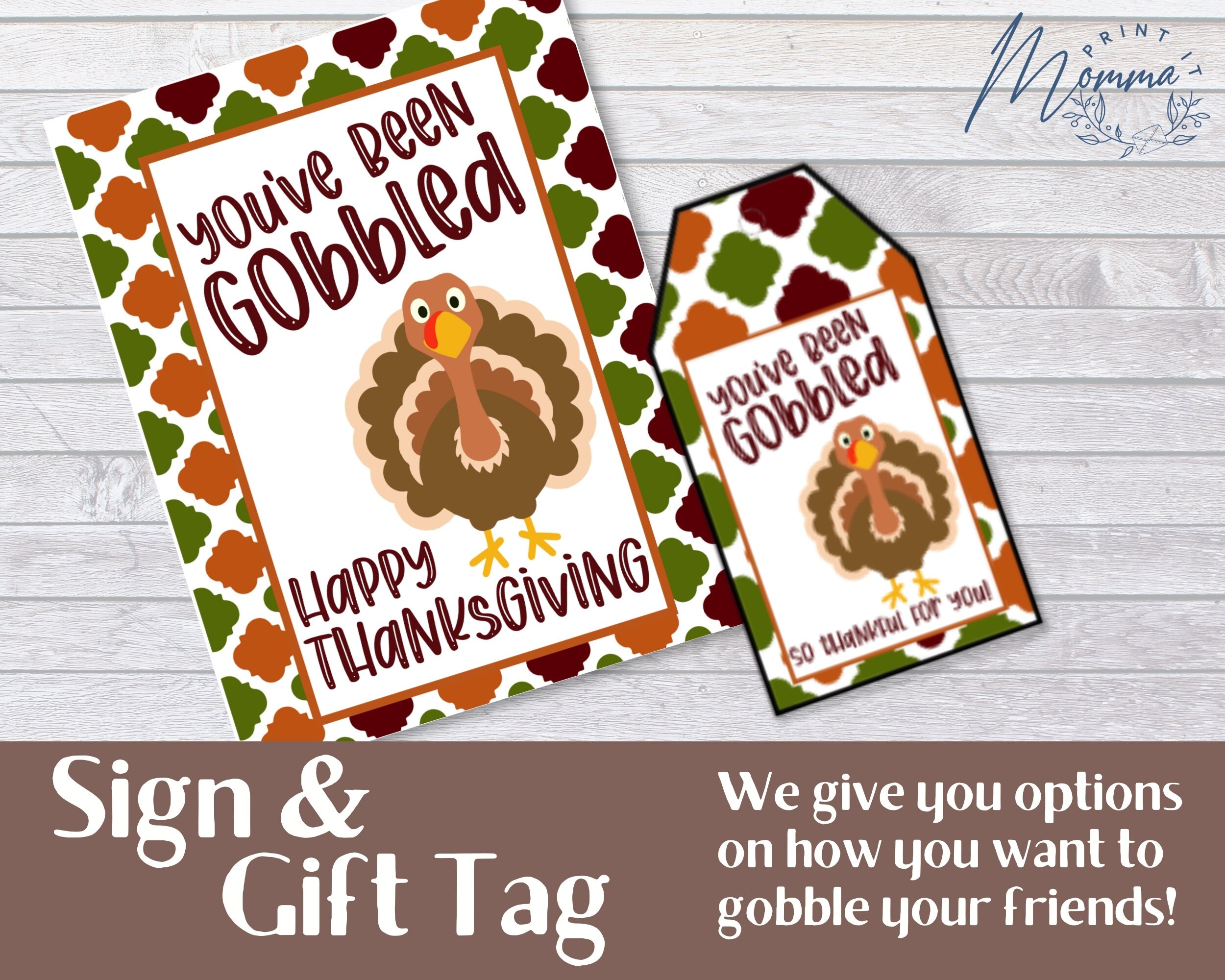 You've Been Gobbled Thanksgiving Printable You've Been Gobbled Kit We ...