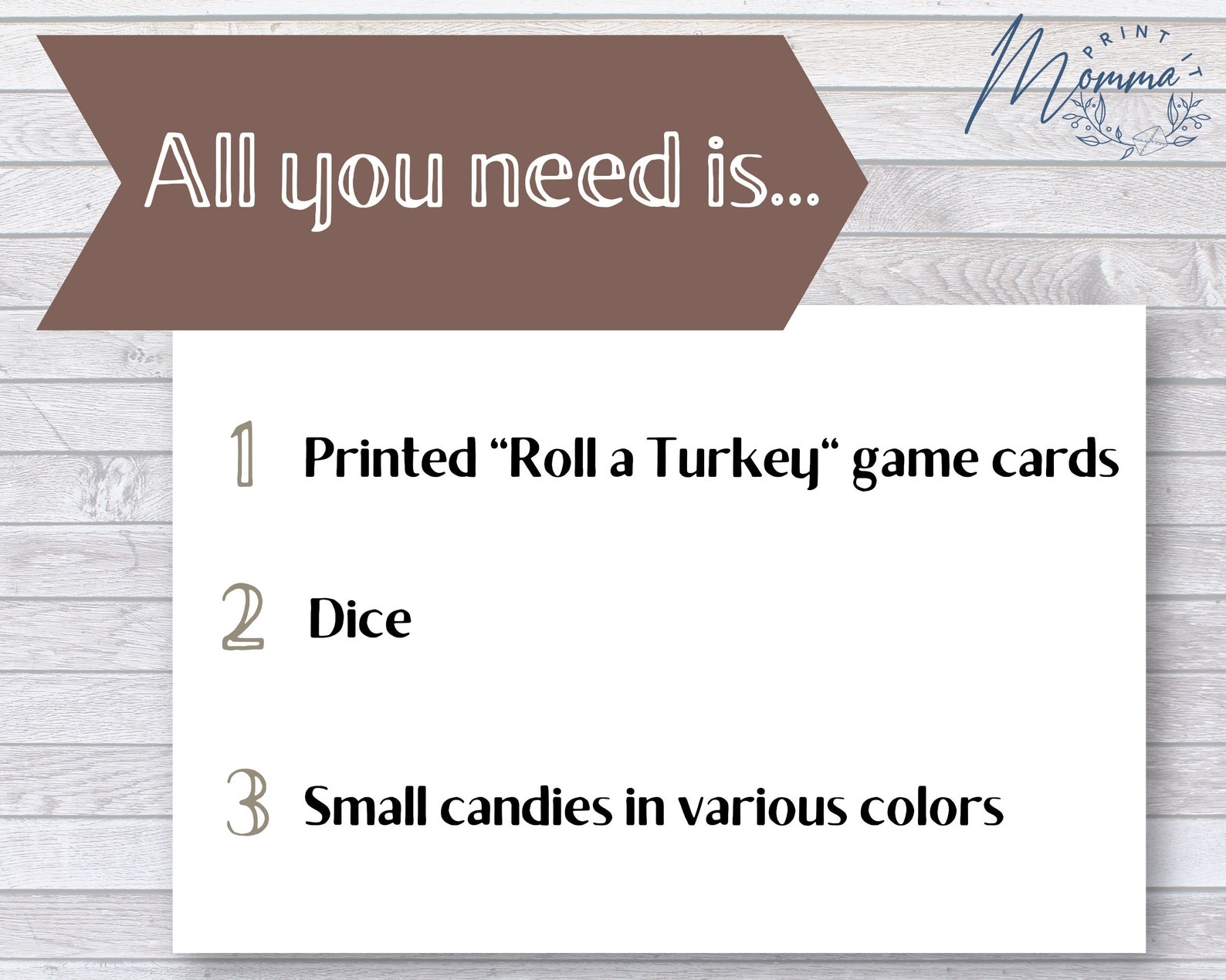 Roll a Turkey Game Printable | Thanksgiving Turkey Game Digital ...