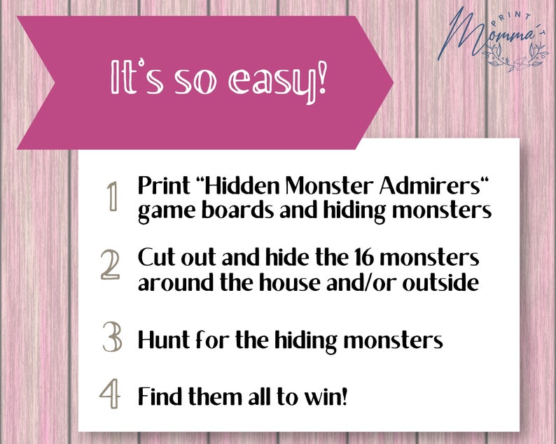 Valentine's Day Kids Scavenger Hunt Printable | Monster Valentine Hide ...