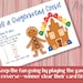 Roll a Gingerbread Cookie Game Printable Christmas Gingerbread Man Game ...