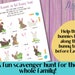 Easter Scavenger Hunt Lost Bunnies on the Bunny Trail Printable Easter ...