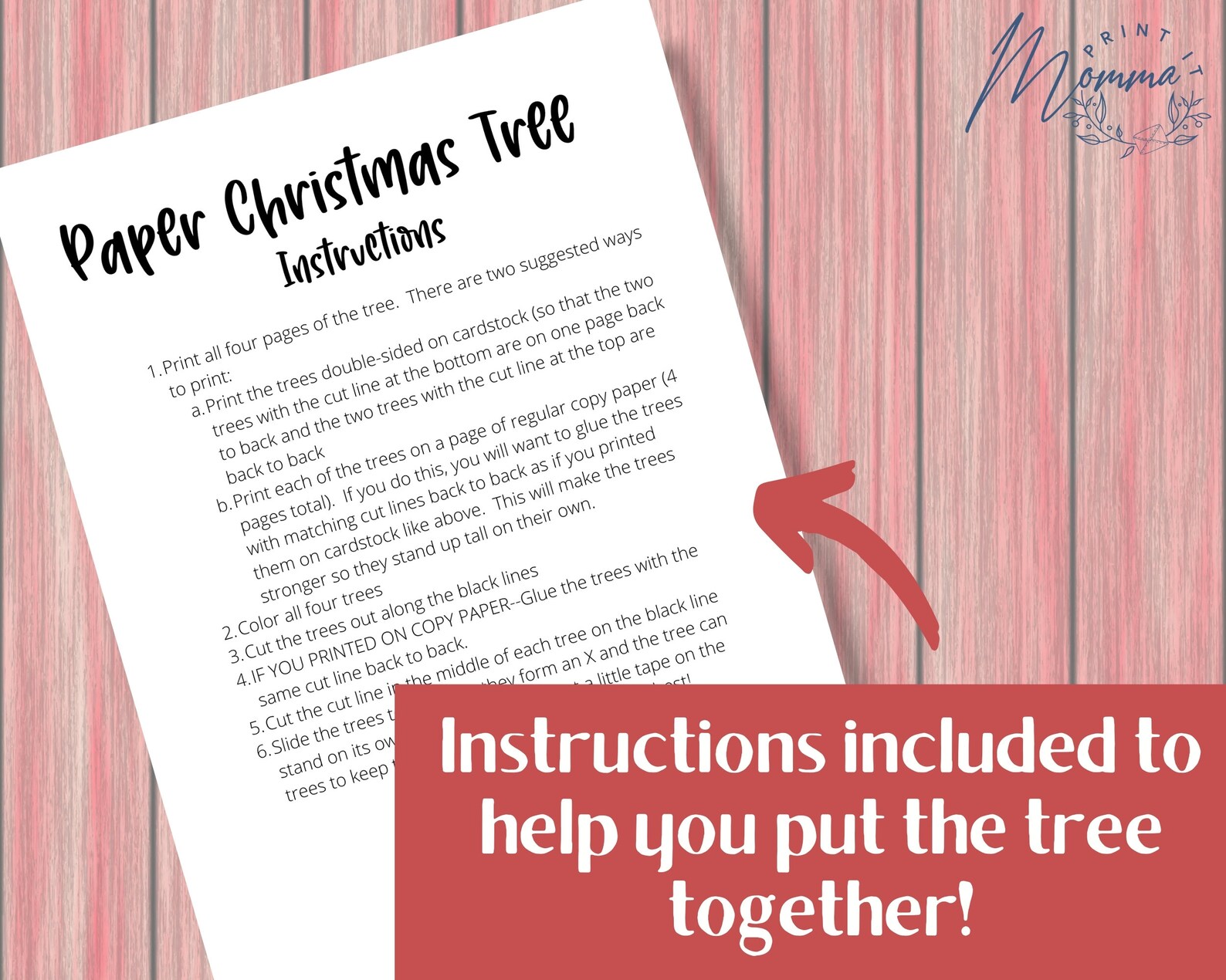 3D Paper Christmas Tree Coloring Activity Printable | Kids DIY ...