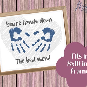 Mother's Day Gift From Kids Printable | Handprint Art Mom Gift Digital ...