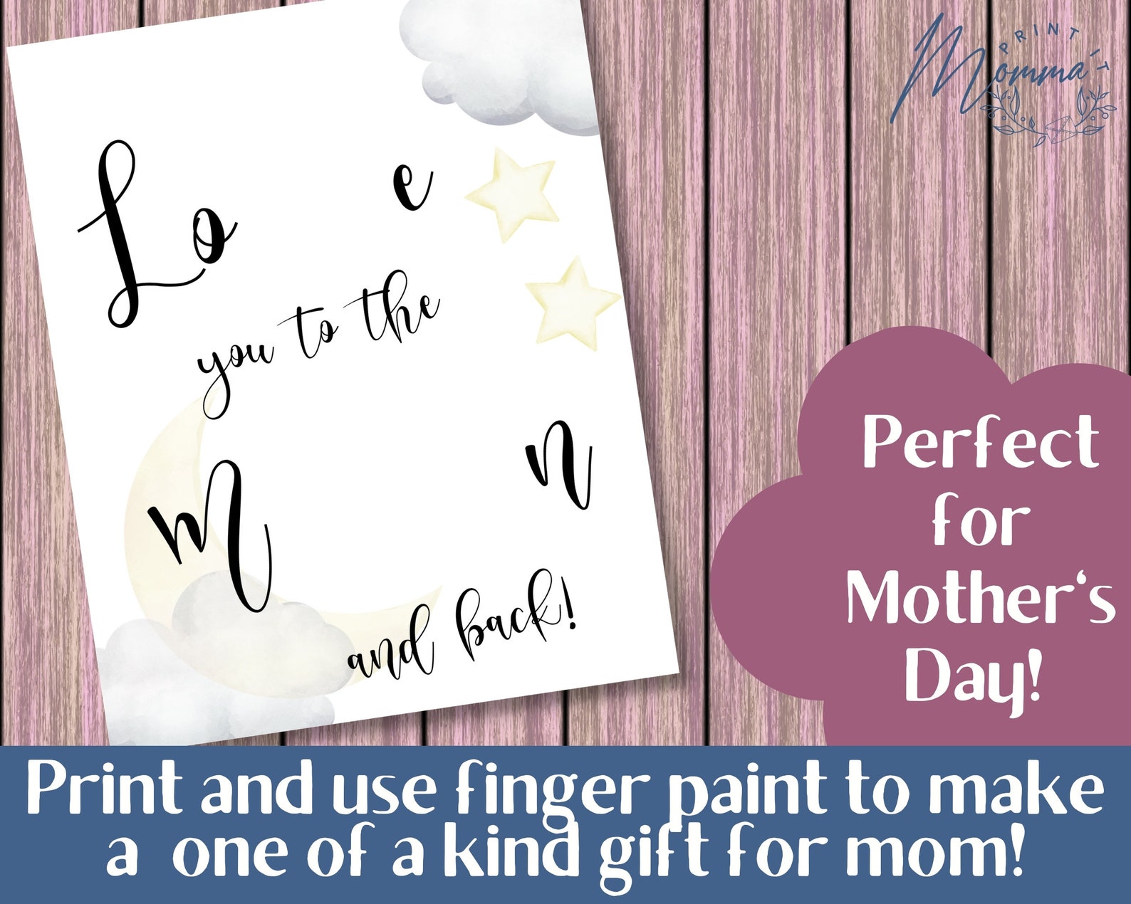 Mother's Day Gift From Kids Printable Love You to the - Etsy