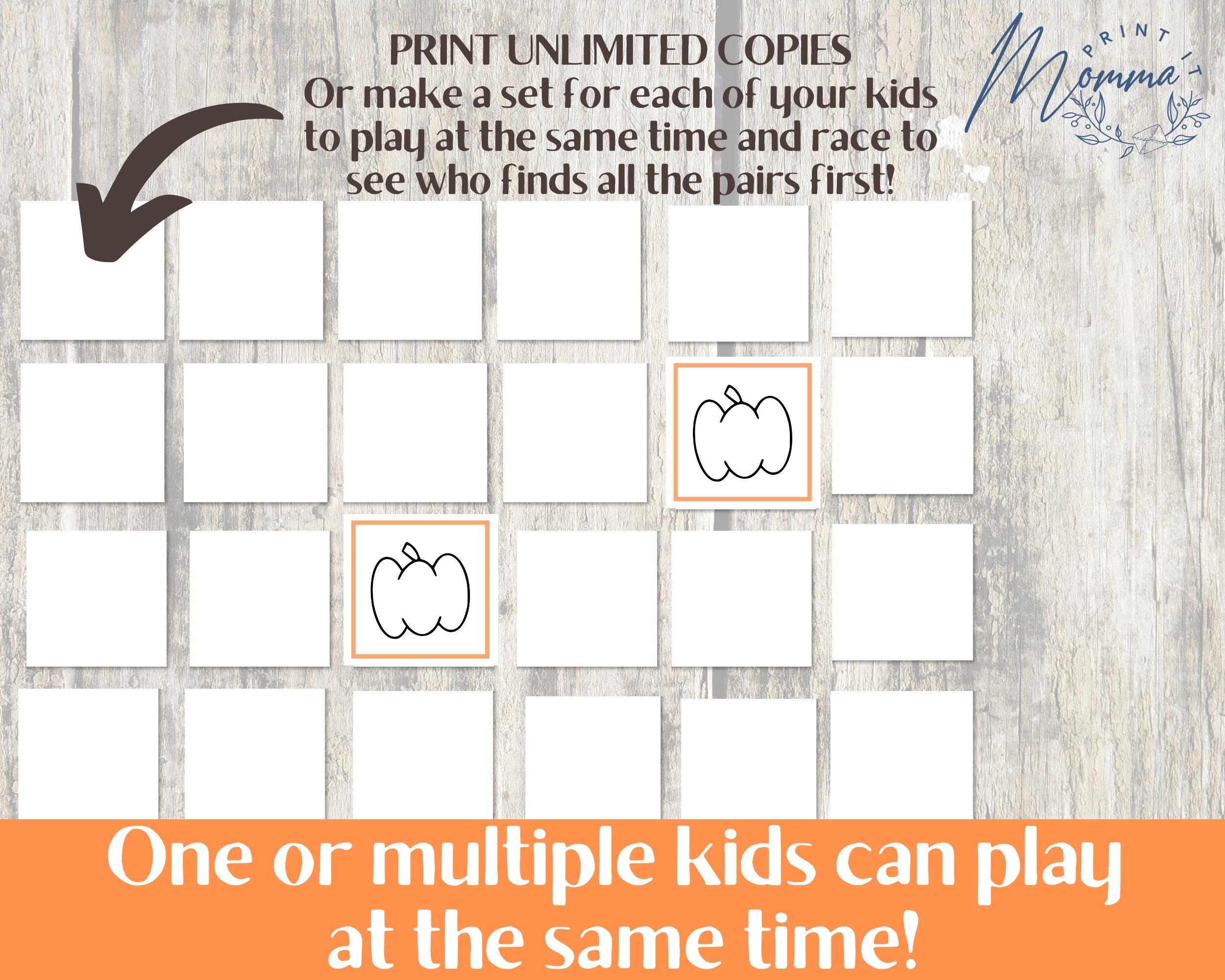 Halloween Memory Matching Game Printable | Halloween Kids Concentration ...