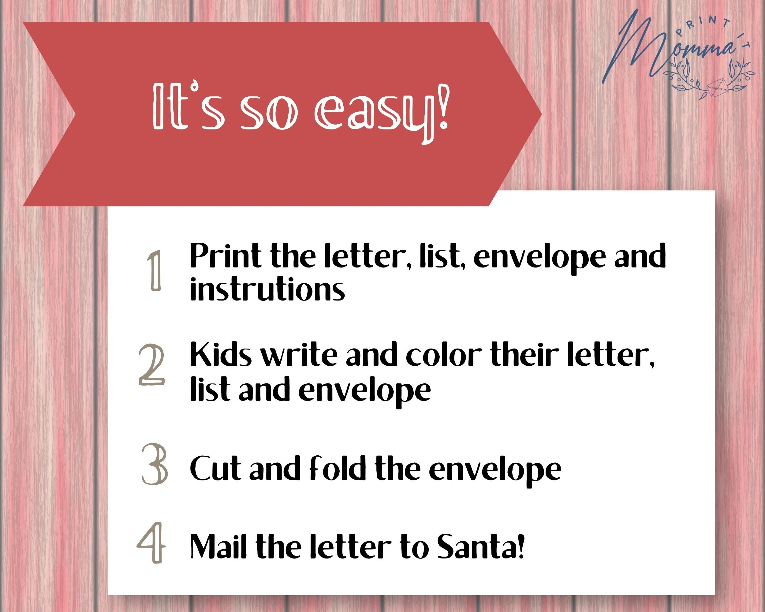 Letter to Santa and Christmas List Coloring Kit Printable | Dear Santa ...