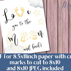 Mother's Day Gift From Kids Printable | Love You to the Moon and Back ...