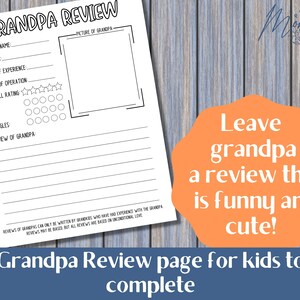 Father's Day Grandpa Activity Pages Printable | Father's Day Kids ...
