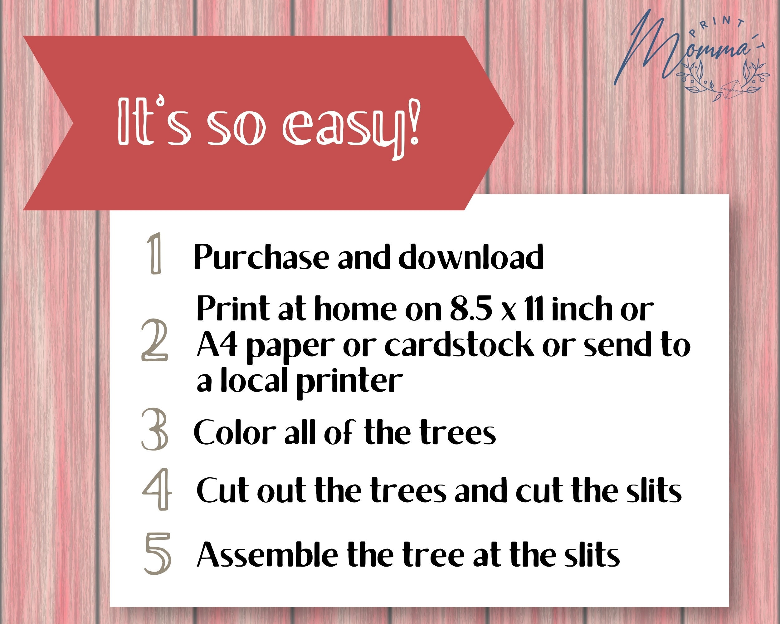 3D Paper Christmas Tree Coloring Activity Printable | Kids DIY ...