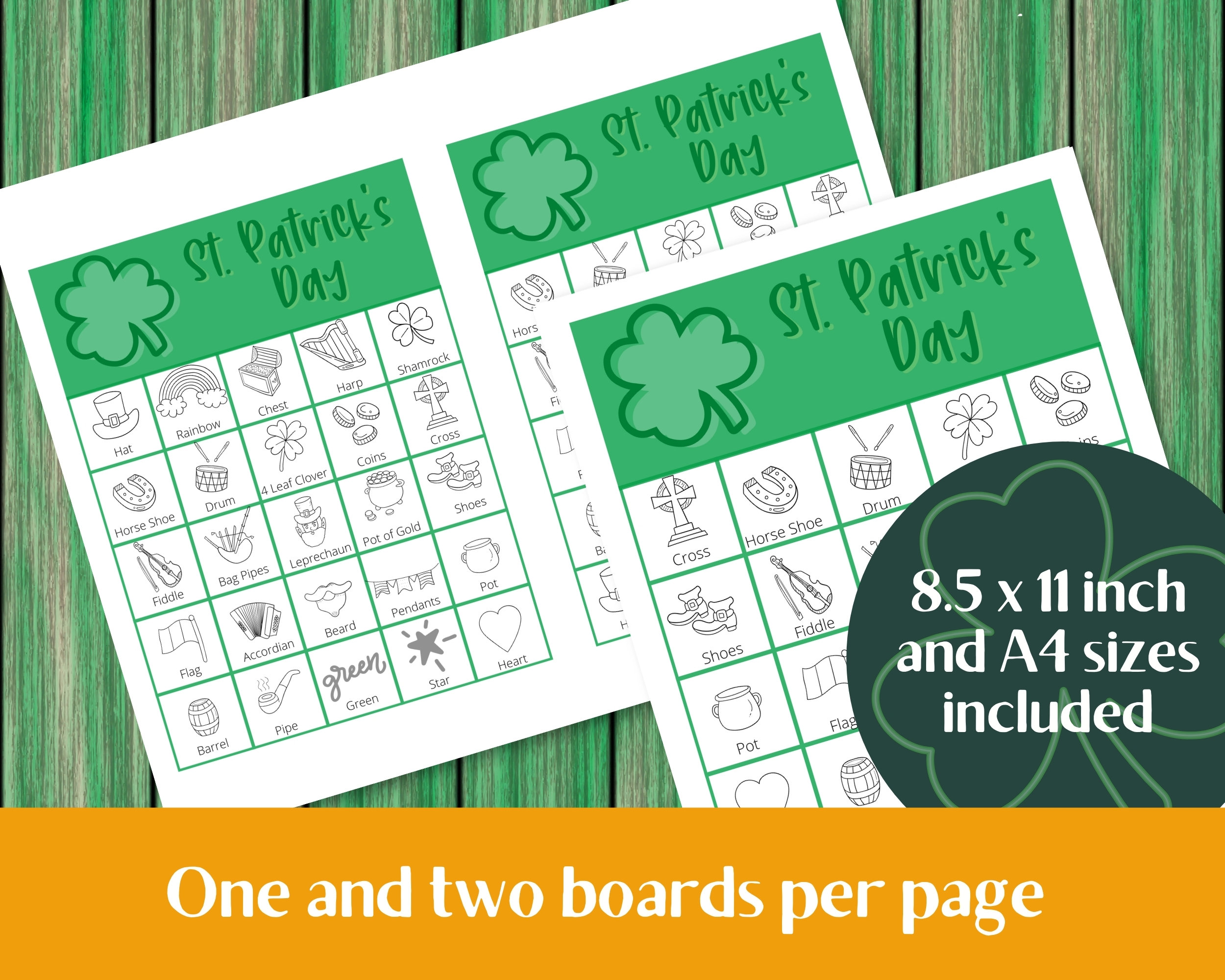 St. Patrick's Day Kids Bingo and Indoor Scavenger Hunt Printable | St ...