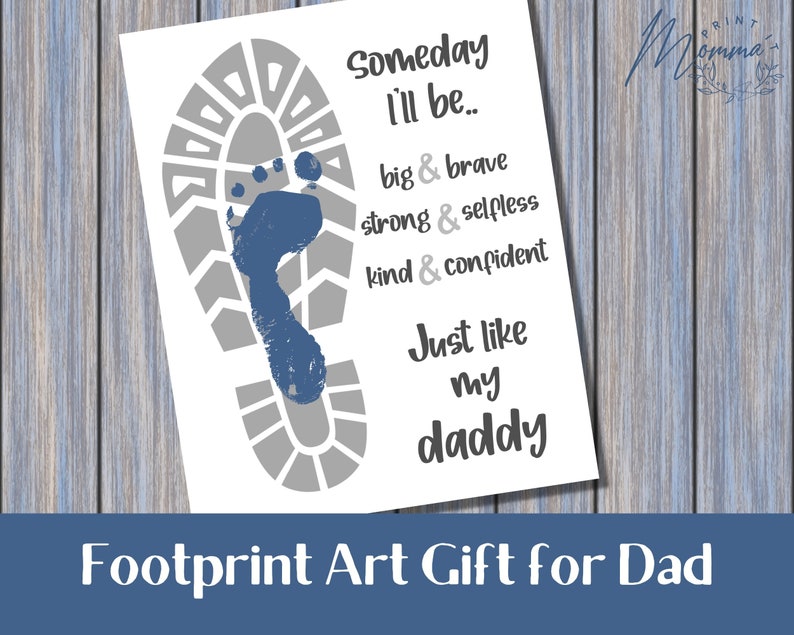 Father's Day Gift From Kids Printable Just Like My Daddy Handprint ...