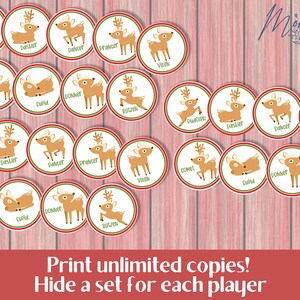 Find Santa's Missing Reindeer Game Printable | Reindeer Scavenger Hunt ...