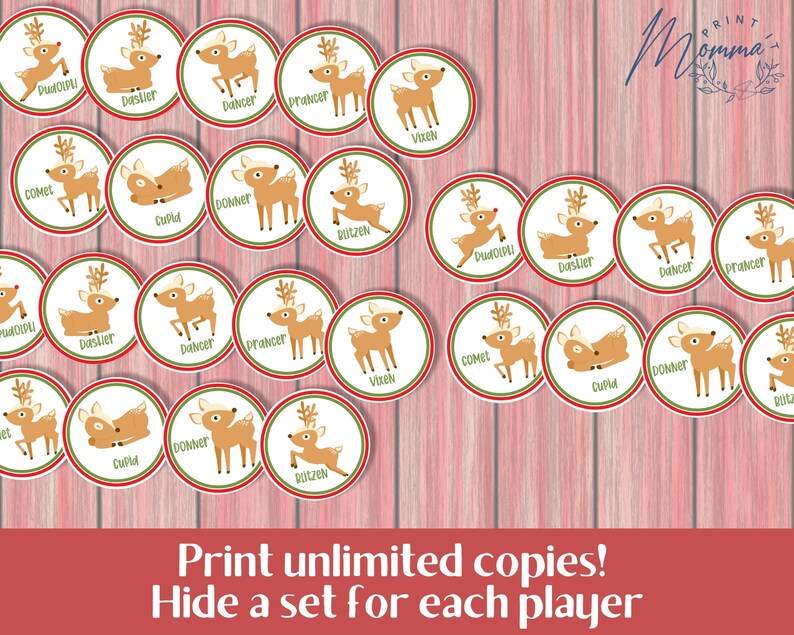 Find Santa's Missing Reindeer Game Printable | Reindeer Scavenger Hunt ...