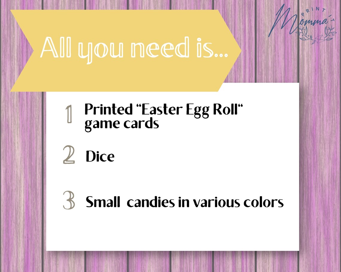 Easter Egg Roll Kids Dice Game Printable | Easter Kids Activity Digital ...