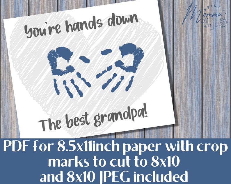 Father's Day Gift for Grandpa Printable Best Grandpa - Etsy