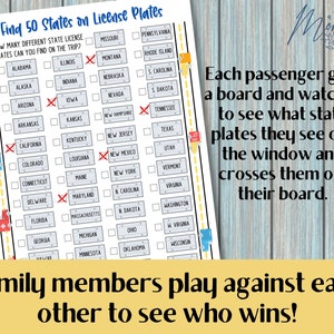 License Plate Car Game Printable | 50 States License Plate Activity ...