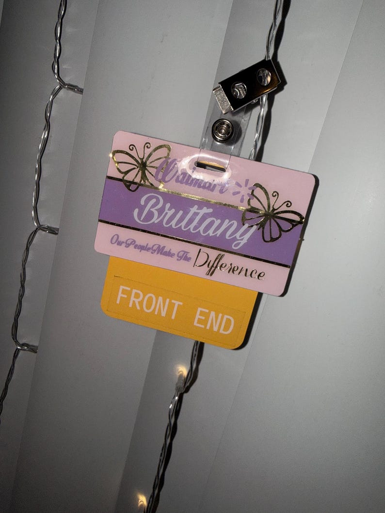 Custom Walmart Name Badge - Etsy