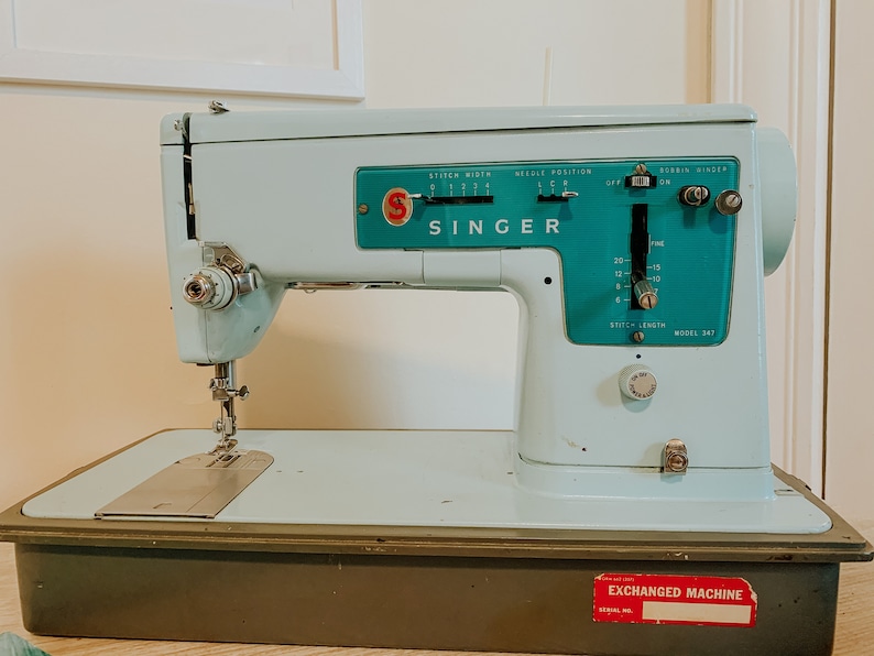 Singer Model 347 Vintage Sewing Machine - Etsy