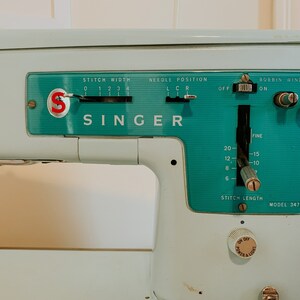 Singer Model 347 Vintage Sewing Machine - Etsy