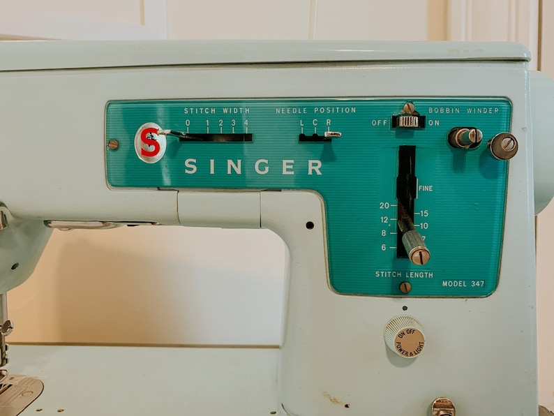 Singer Model 347 Vintage Sewing Machine - Etsy