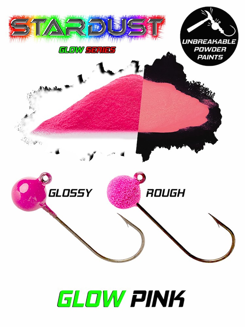 Stardust Plastic Coating Powder for Fishing Weights Color: Glow Pink - Etsy