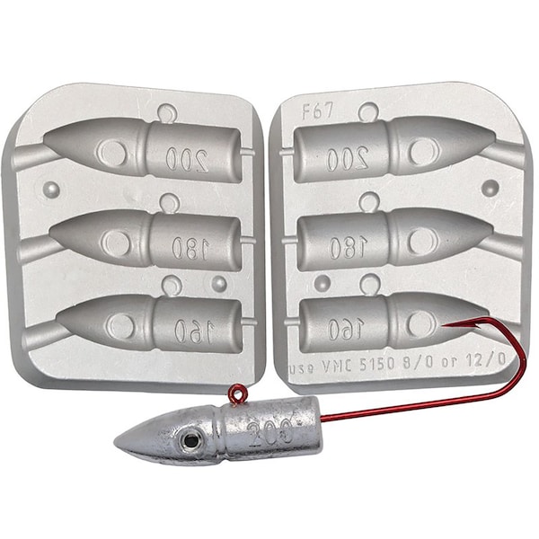 Beach Torpedo Lead Mould 100-120-140-160gr /fishing Lead Sinker Mould ...