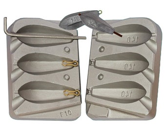 Lead Fishing Mold | Etsy